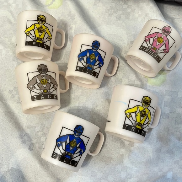 Power Ranger | Toys | Set Of Six Plastic Power Ranger Tea Cups | Poshmark